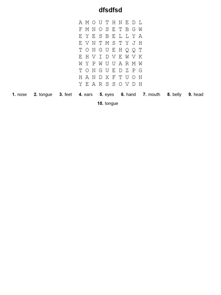 DFSDFSD - Word Search Labs | PDF