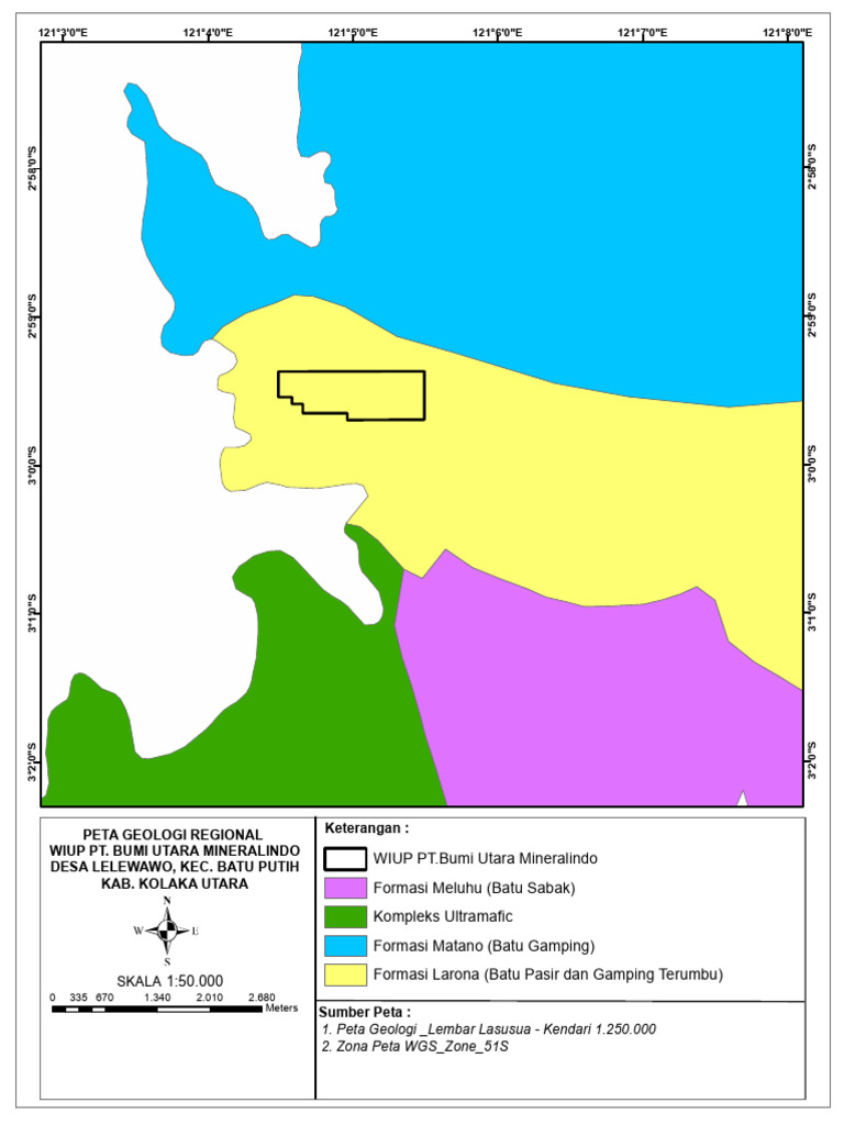 Peta Geologi Regional PT. BUM | PDF
