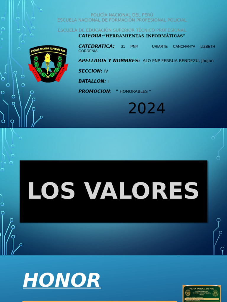 Los Valores | PDF