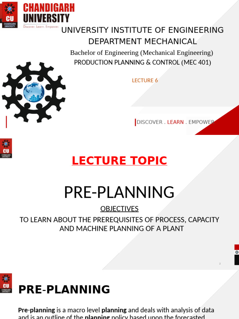 2.1.1 Pre-Planning & MRP | PDF