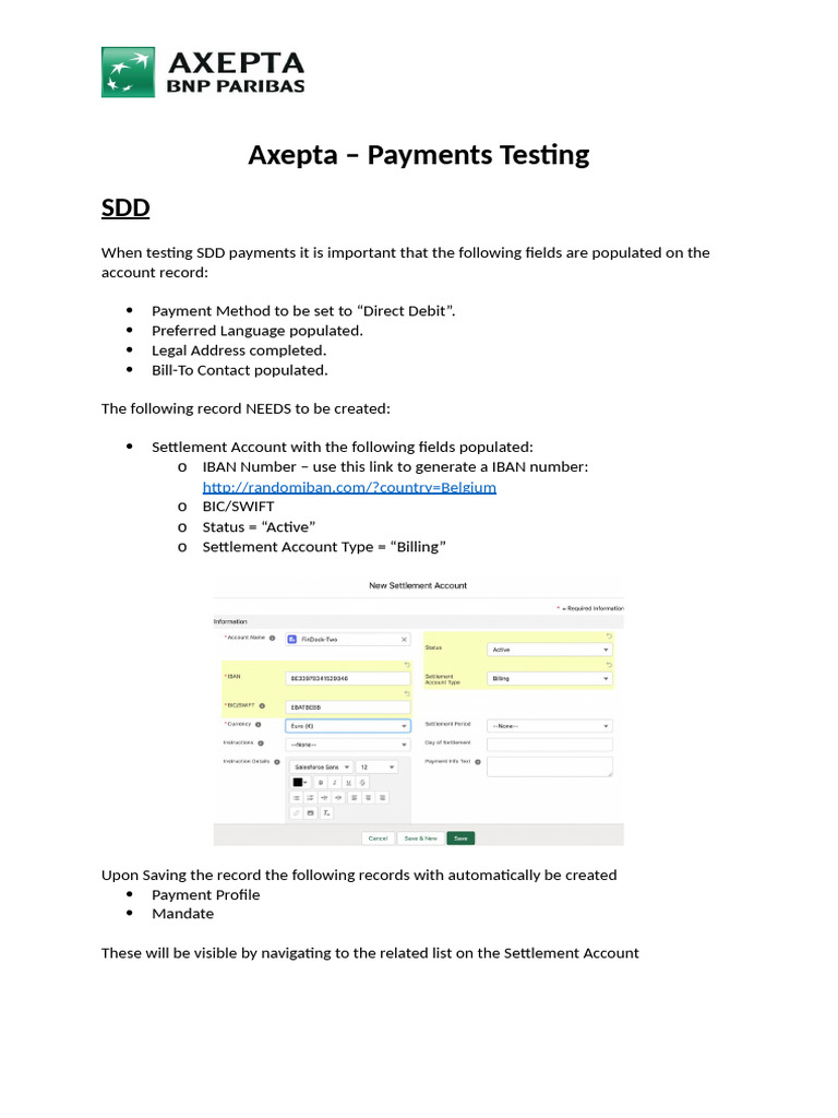 Payment Testing | PDF