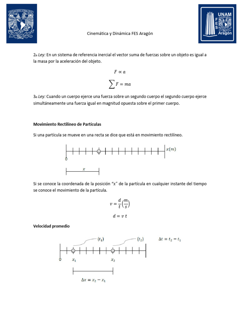 Ley: en Un Sistema de Referencia Inercial El Vector Suma de Fuerzas ...