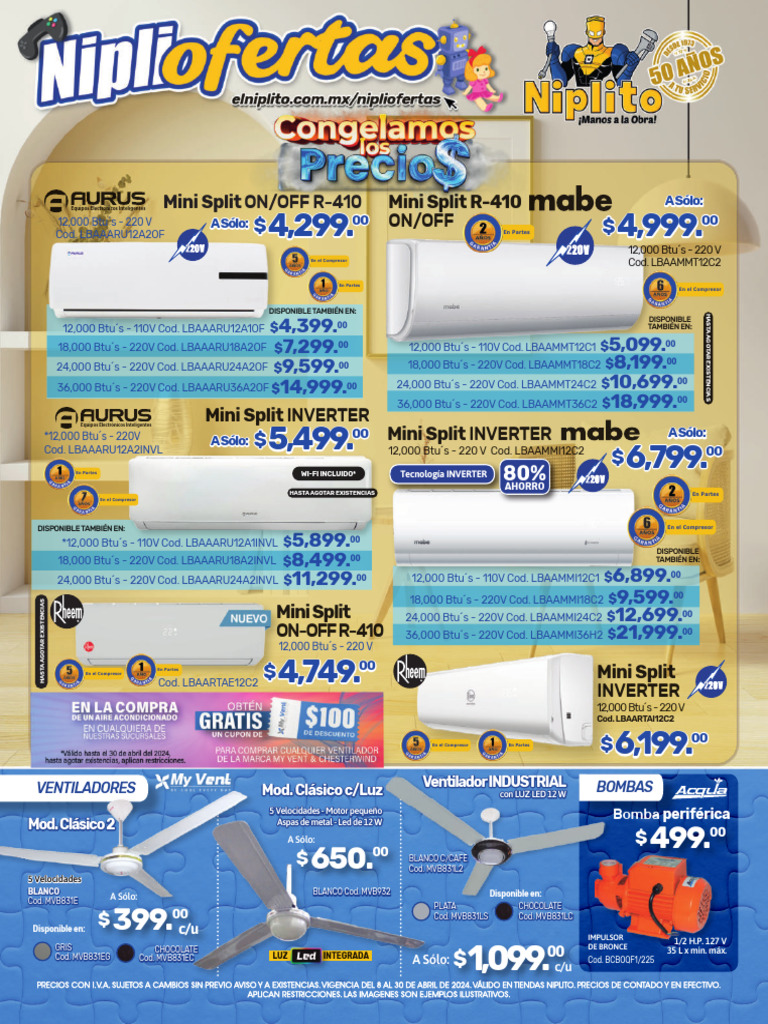 Nipli Ofertas Abril 2024 Catalogo | PDF