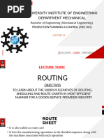 Routing and Route Sheets | PDF | Pencil | Routing