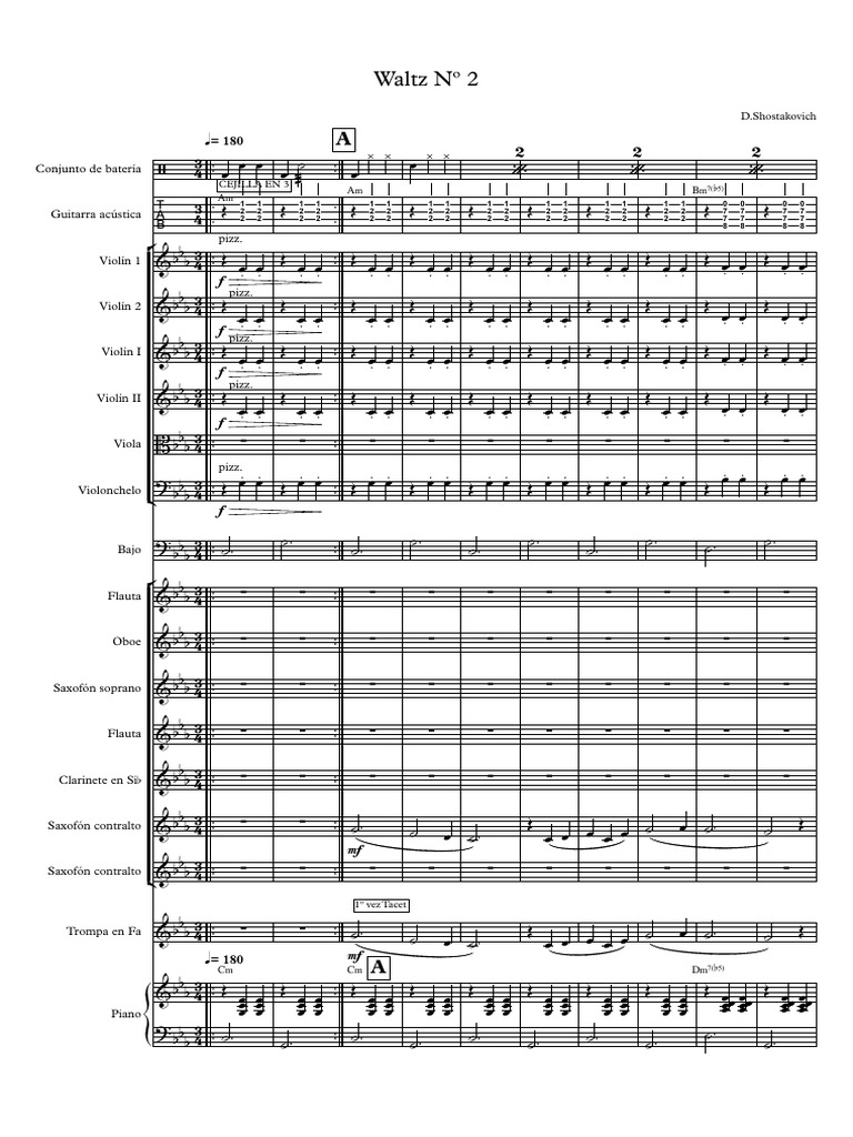 Waltz #2 - Partitura Completa | PDF