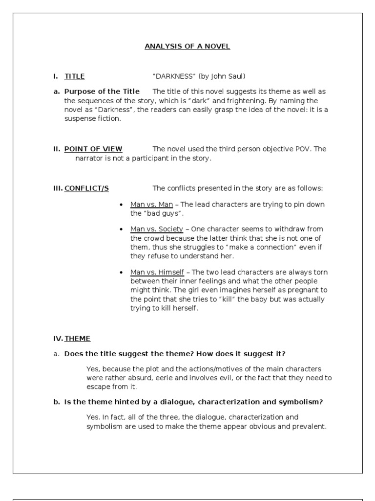 Analysis Of A Novel Narration Plot Narrative Free 30 day Trial 
