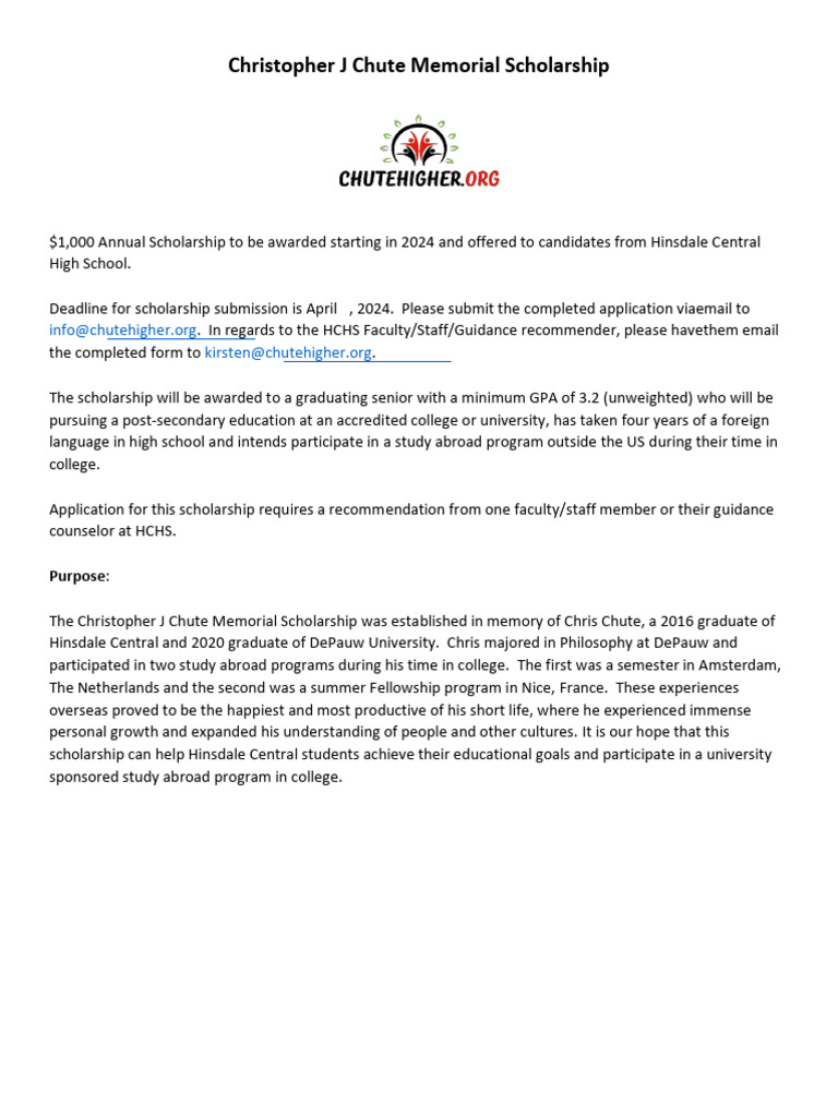 Kami Export - Christopher J Chute Memorial Scholarsh-2720caa | PDF