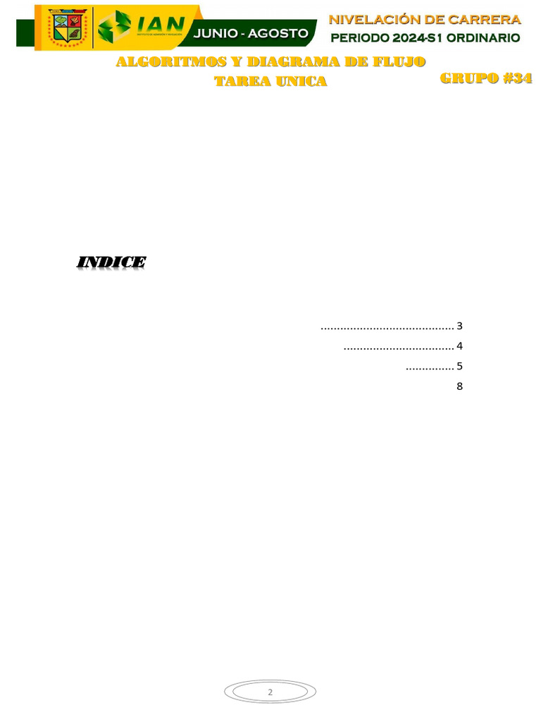 Informe Algoritmos y Diagramas de Flujo | PDF
