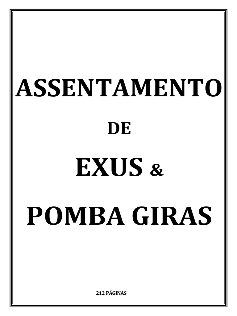 Assentamento de Exus e Pomba Giras 212pg | PDF