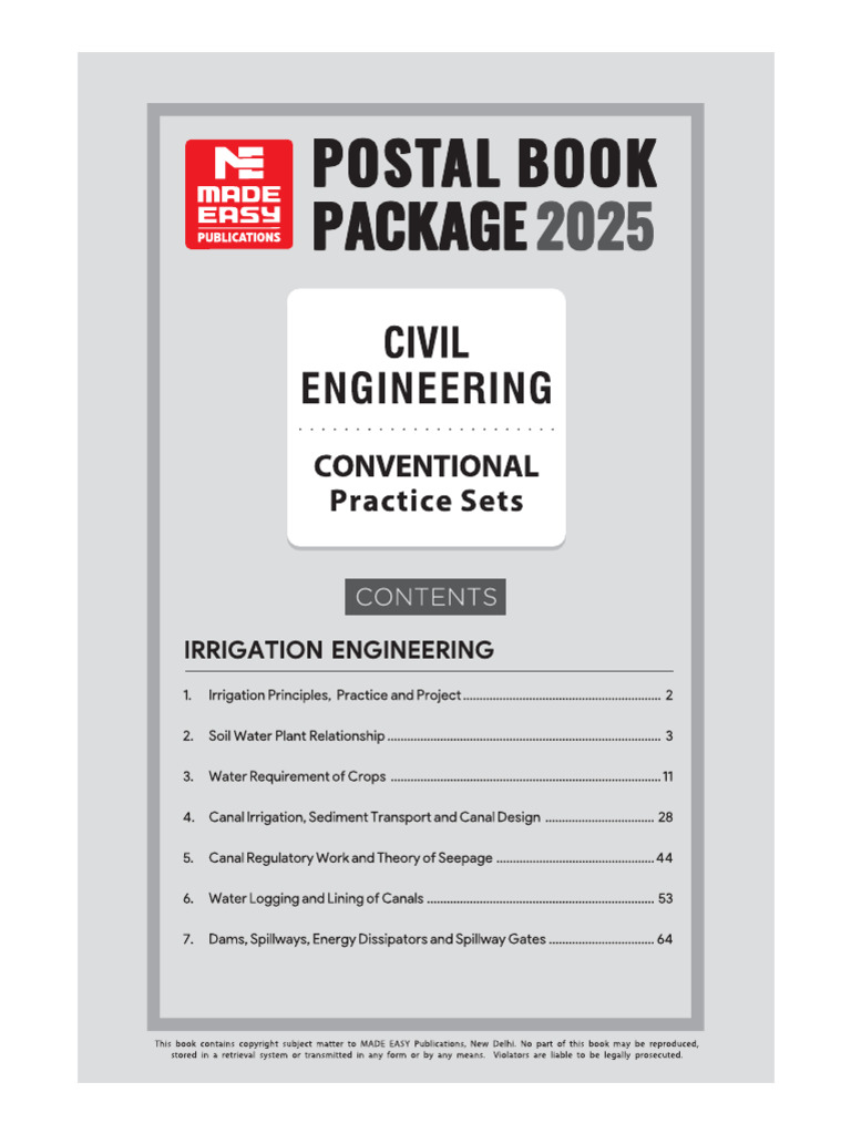 CE_Irrigation Engg. | PDF