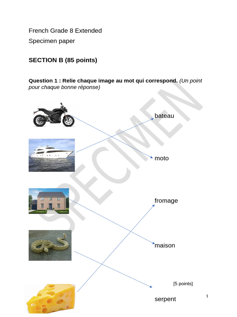 Section B Corrigé Et Marking Scheme | PDF