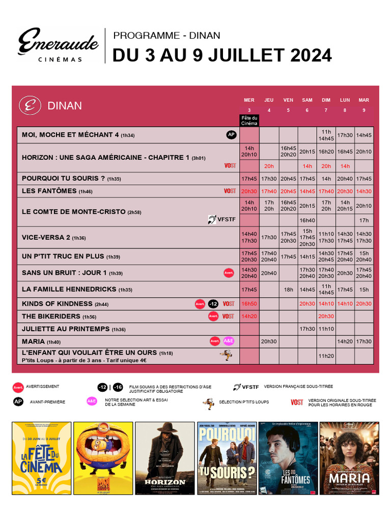 22 AFFICHE - 3 Au 9 Juillet 2024 | PDF