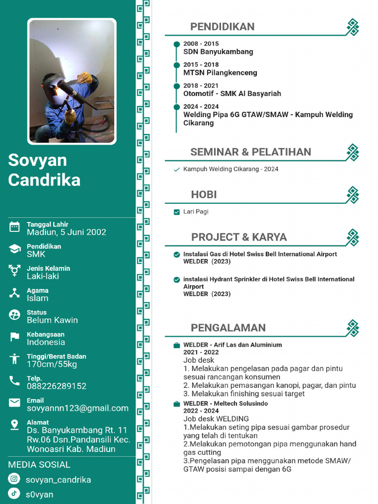CV Sovyan | PDF CV Sovyan | PDF