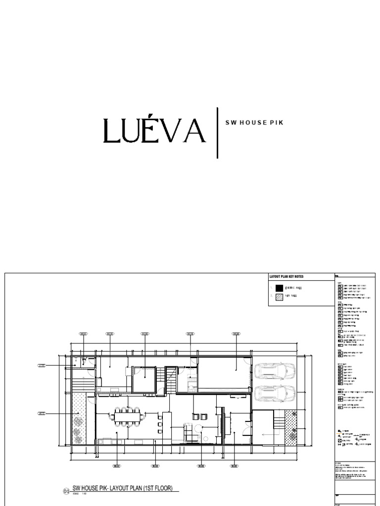 SW House Pik 1st Plan Drawing | PDF