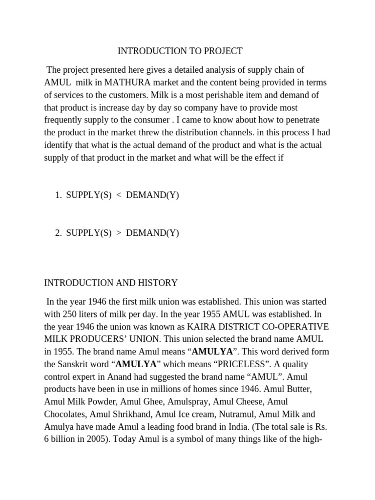 Introduction To Project | PDF