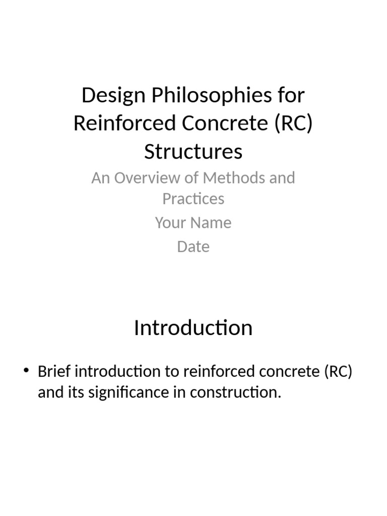 Design_Philosophies_RC_Structures | PDF