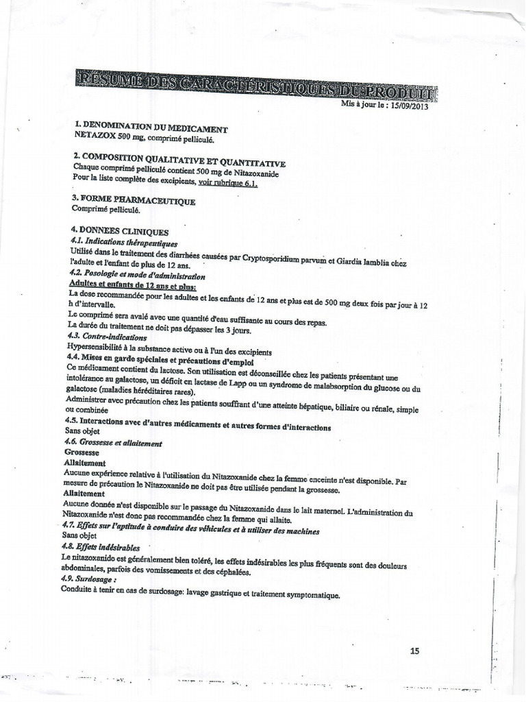 RCP Netazox 500MG | PDF