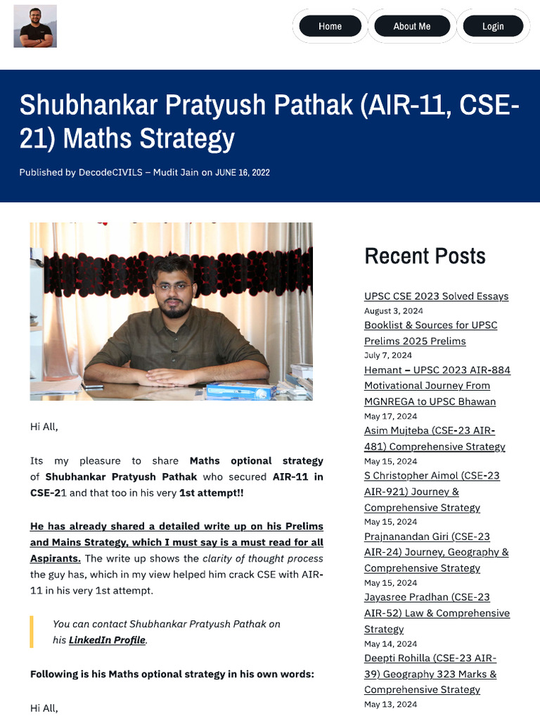 Maths Optional | PDF