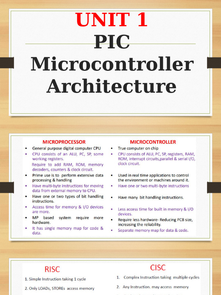 Unit 1 | PDF | Microcontroller | Integrated Circuit