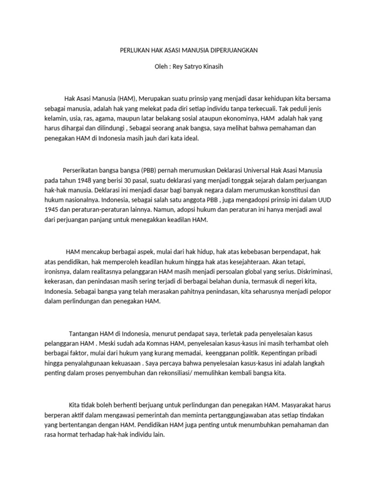 Tantangan Penegakan HAM di Indonesia | PDF