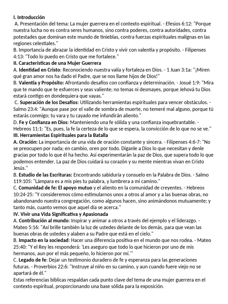 Mujer Valiente | PDF