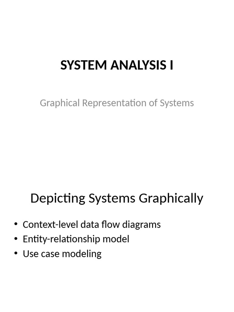 Lecture 2 - Graphical Representation of Systems | PDF