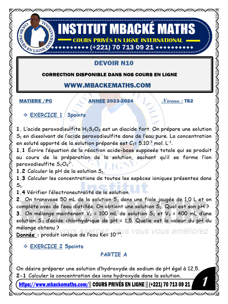 DEVOIR N10 PC TS2 (1) | PDF