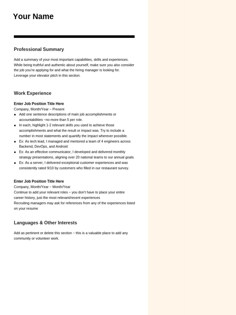 CV Canadiense 2 | PDF