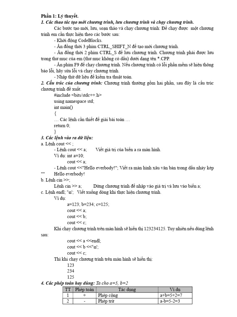 De Cuong On Tap Phan Lap Trinh | PDF