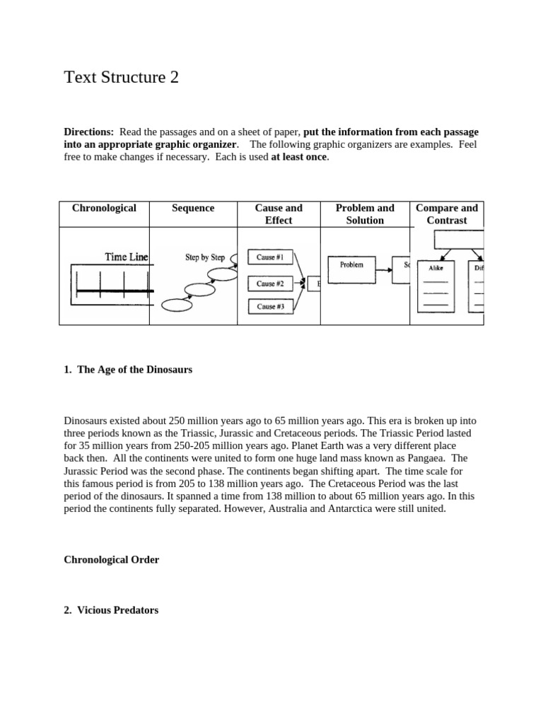 Text Structure 2 answers | PDF