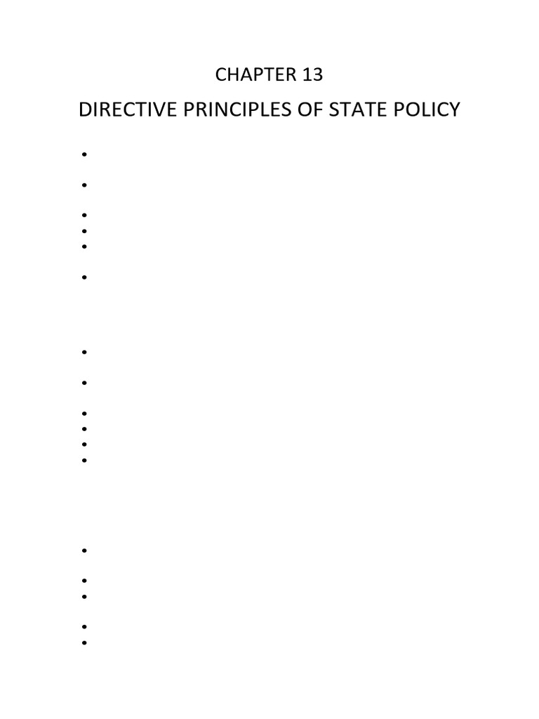 Directive Principles of State Policy Explained | PDF | Justice | Crime ...