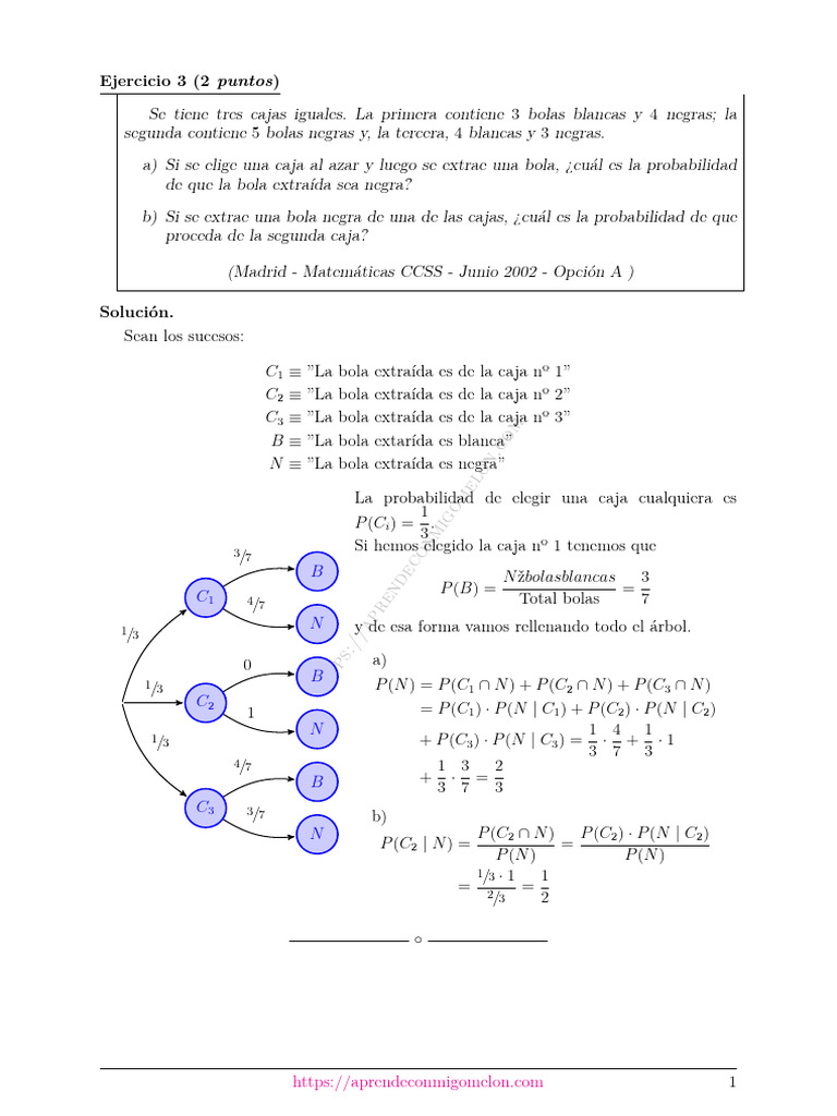 PT Ejercicio101 | PDF | Matemáticas | Teoría de probabilidad