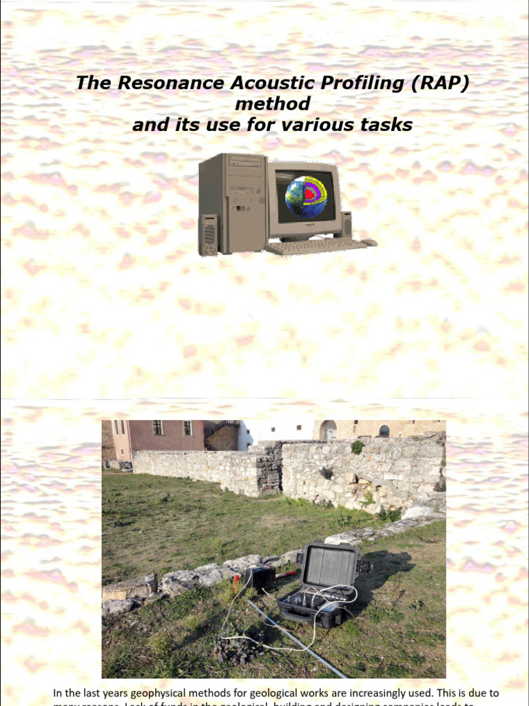 The Resonance Acoustic Profiling (RAP) Method and Its Use For Various Tasks | PDF | Geology ...