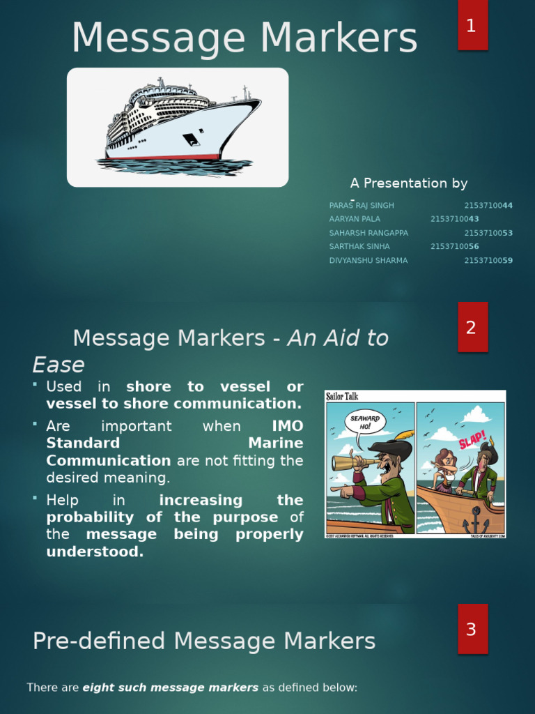 Message Markers | PDF