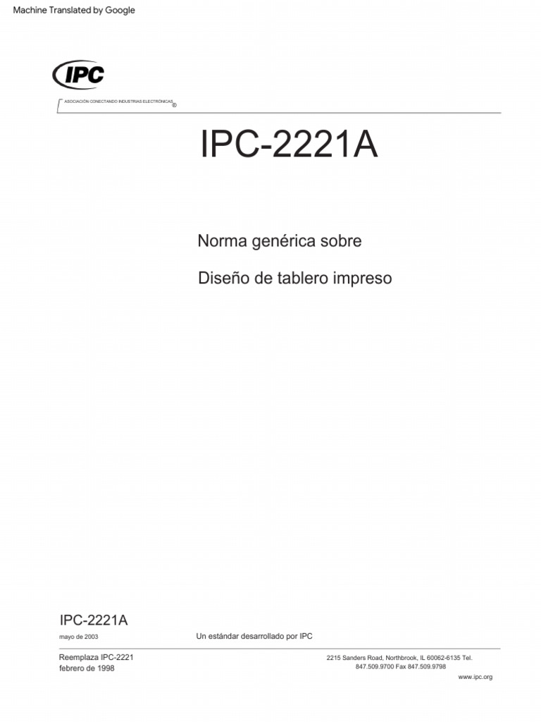 IPC 2221A (L) Traducido | PDF
