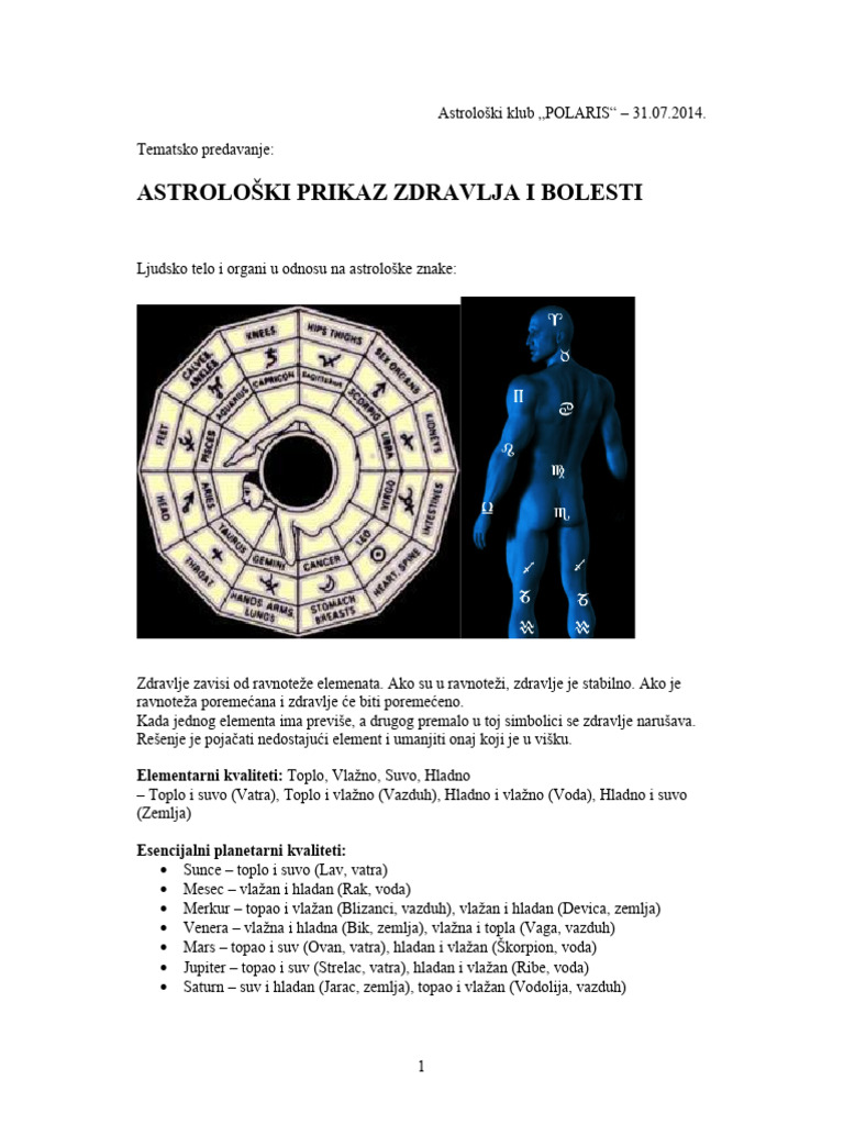 05.zdravlje Astrologija 2 | PDF