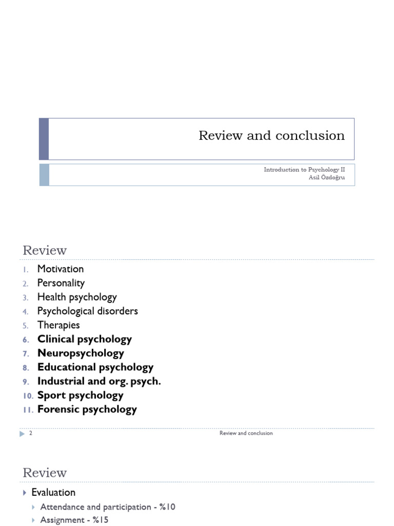 12 Review and Conclusion | PDF