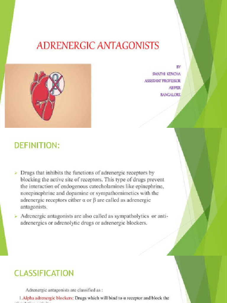 Adrenergic Antagonist | PDF