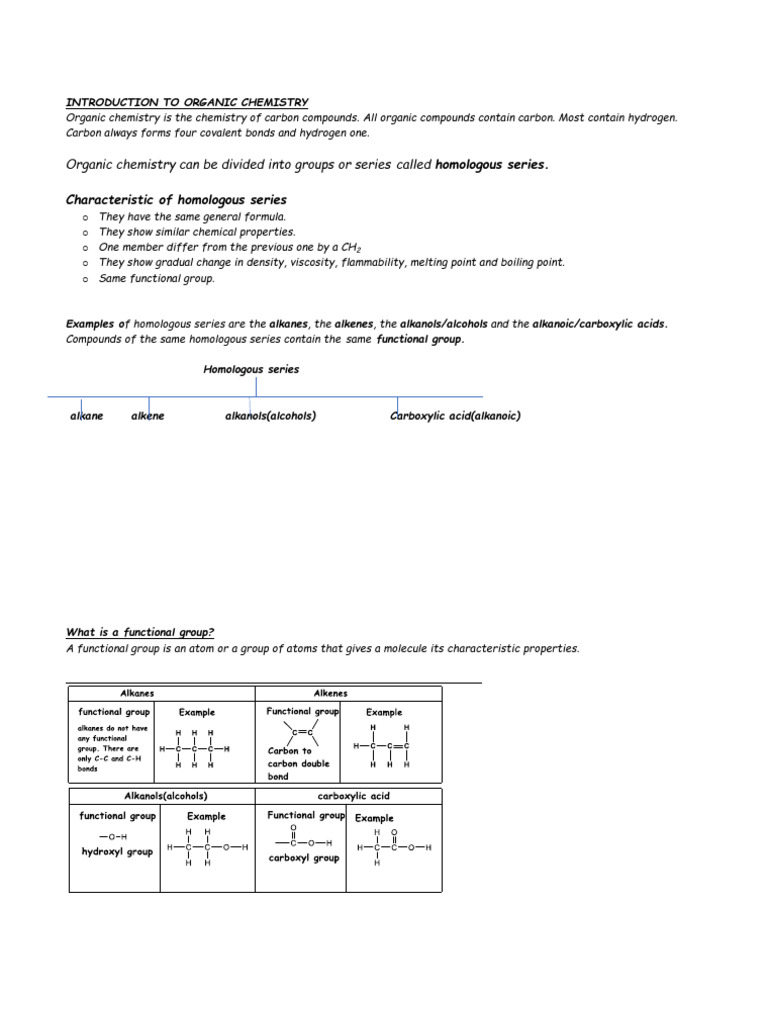 Organic Chemistry Notes Final | PDF
