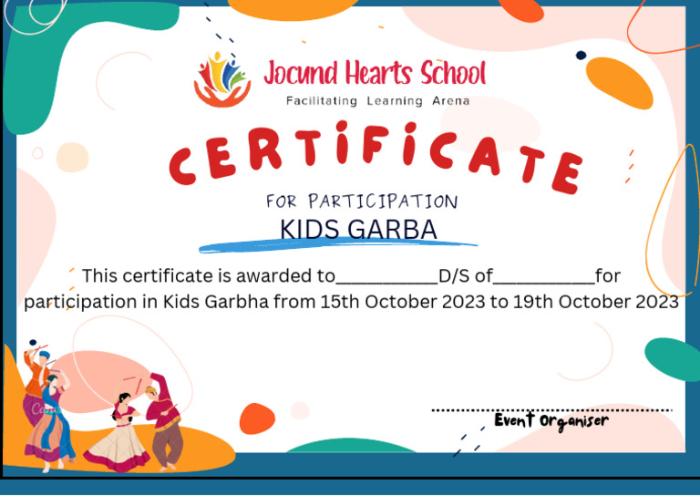 Garba Certificate | PDF