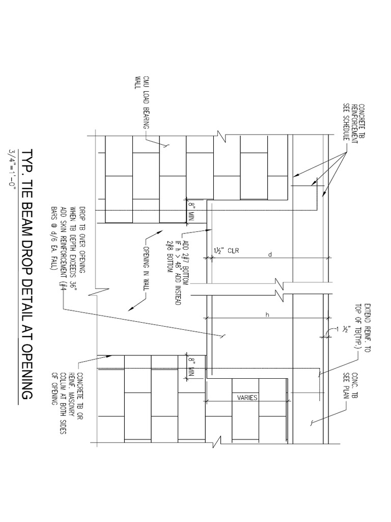 Tie Beam Drop at Opeining | PDF