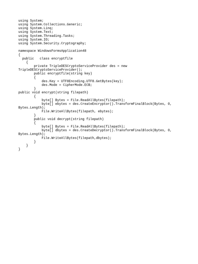 Encryption Tool Core Code | PDF