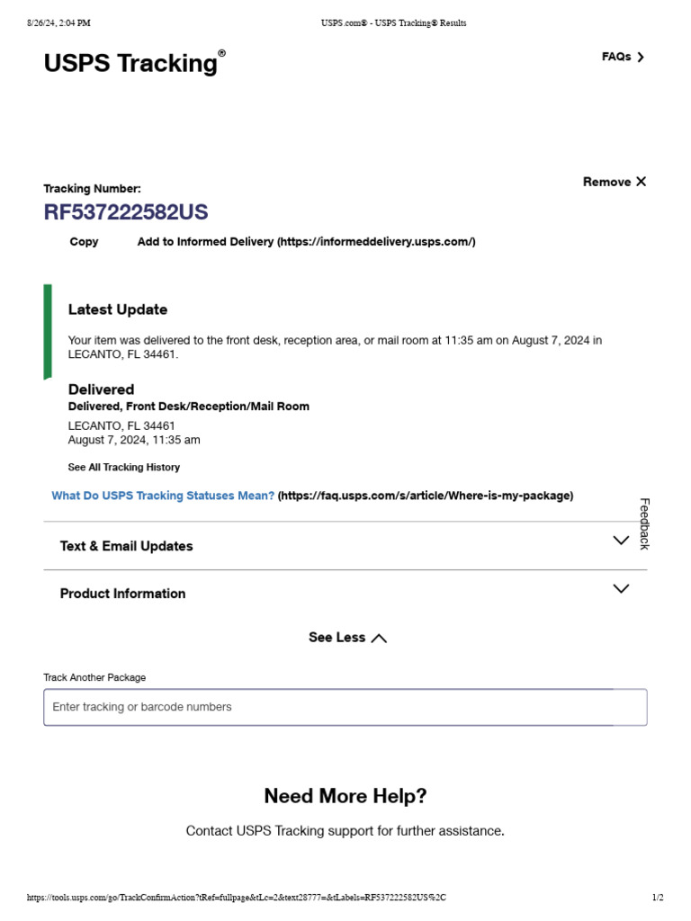 Billing Error Delivery Confirmation Withlacoochee River Electric August ...