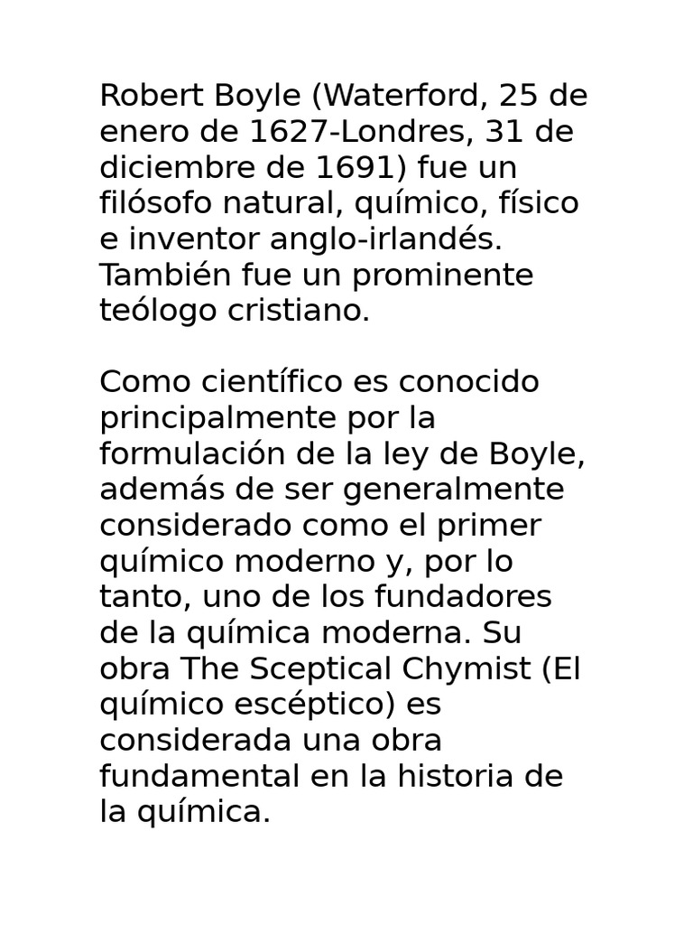 Robert Boyle | PDF