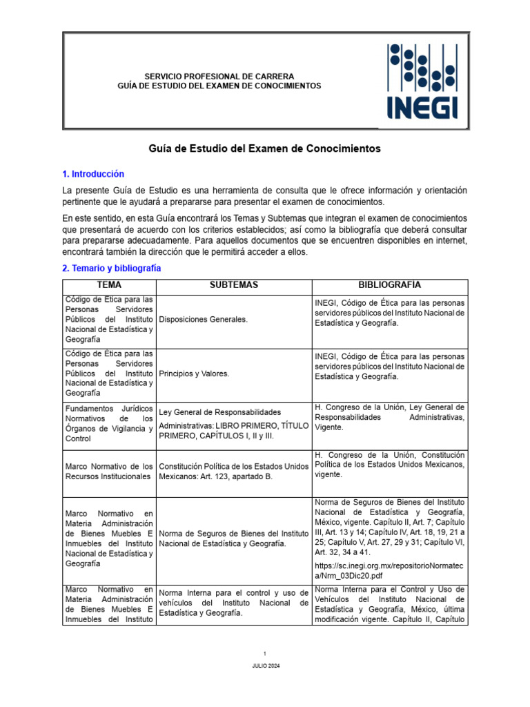 Guía de Estudio Del Examen de Conocimientos: 1. Introducción | PDF
