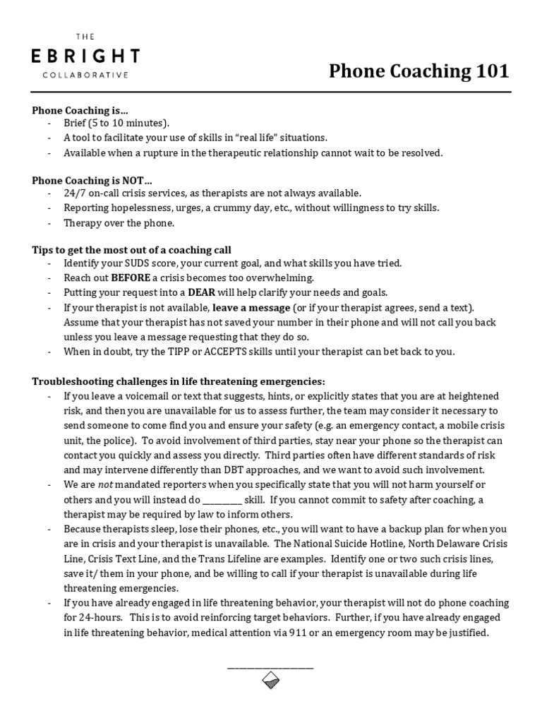 Ebright Phone Coaching One Sheet Final | PDF