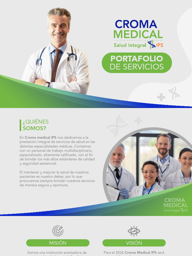 Portafolio de Servicios Croma Medical 2 | PDF