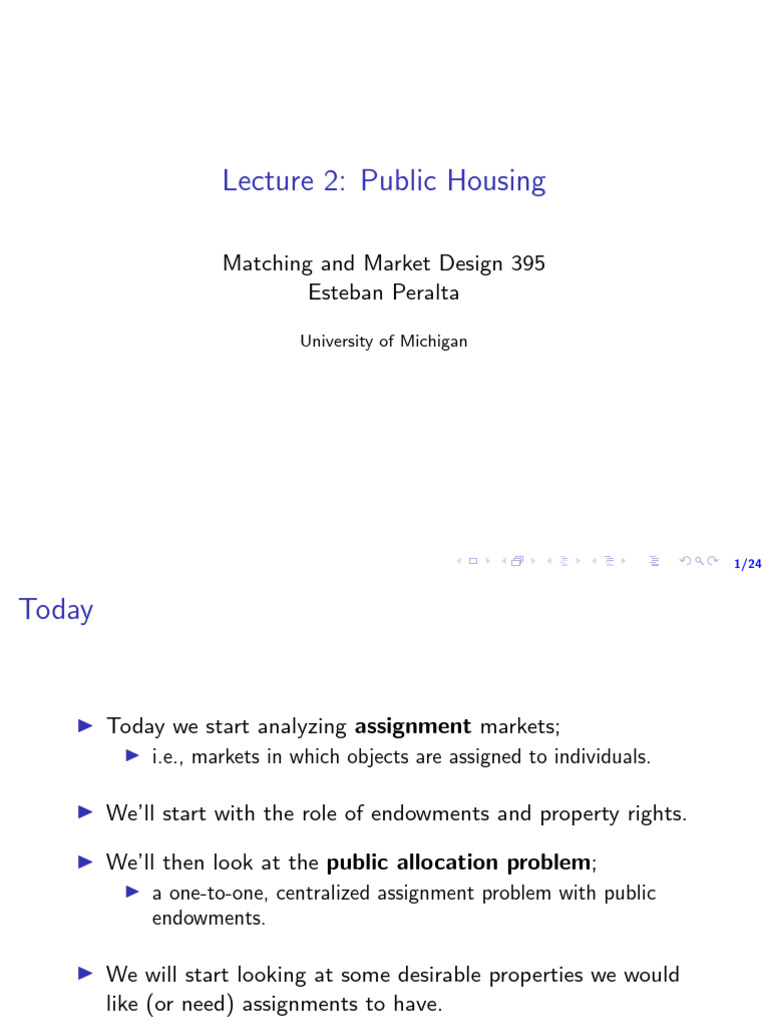 Lecture 2 - Public Housing | PDF