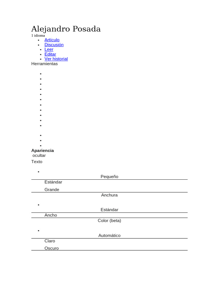 Alejandro Posada A | PDF