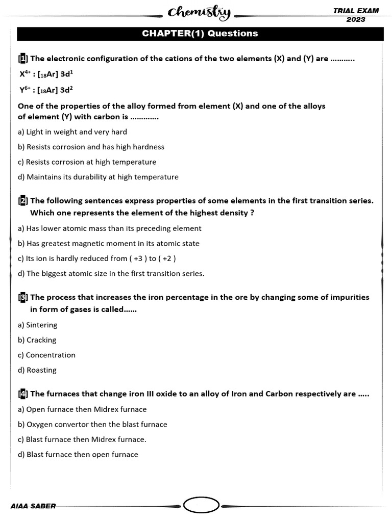 Trial Exam (2023) | PDF